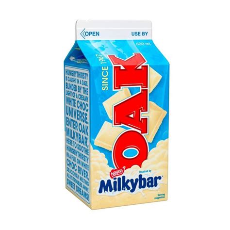 Buy Oak Milky Bar Flavoured Milk 600ml Coles