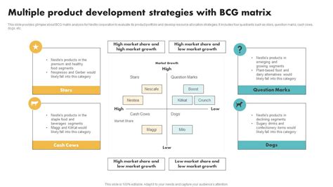 Multiple Product Development Strategies With Bcg Matrix Customer