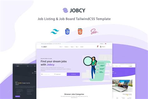 Jobcy Tailwind Css Job Listing And Board Template