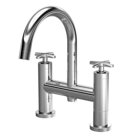 Bamford 3 Tap Hole Wall Mounted Crosshead Handle Bath Filler Tap