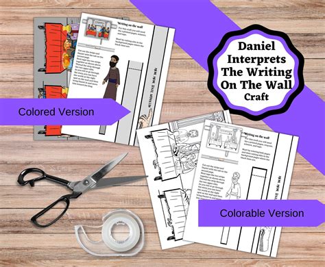 Printable Daniel Interprets The Writing On The Wall Activity Set