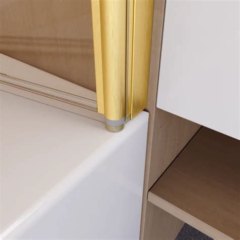 Dropship 34 W X 58 H Frameless Folding Pivot Bathtub Door 14 6mm