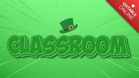 Classroom Irish Text Effect Generator