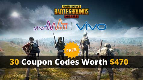 PUBG Mobile Giveaway Coupon Codes Worth For You To Grab