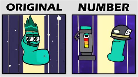 Original Alphabet Lore Vs Number Lore By Shyl Steve Comparison Part 2