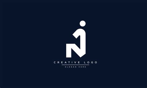 Alphabet Letters Initials Monogram Logo Nj Jn N And J 9885356 Vector