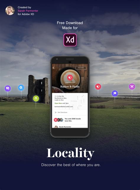 Adobe Xd Prototype Locality Freebie Supply
