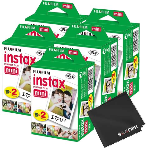 Fujifilm Instax Mini Instant Camera Film 100 Shoots Total 10 Sheets X 10