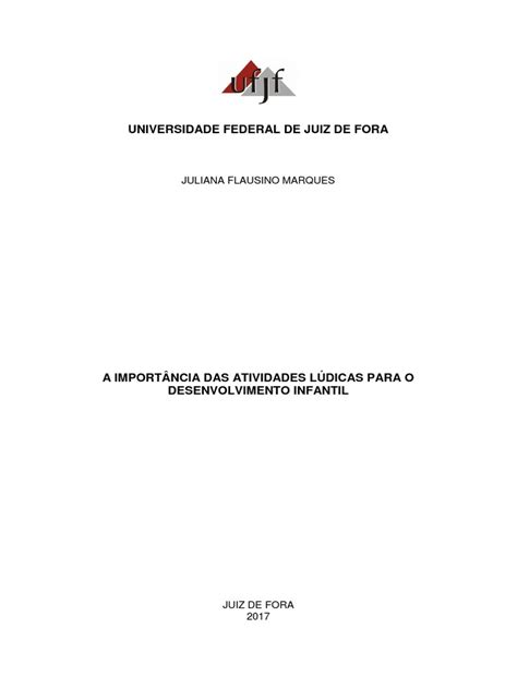 A Importância Das Atividades Lúdicas Para O Desenvolvimento Infantil