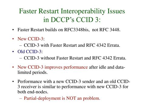 PPT Faster Restart For TCP Friendly Rate Control TFRC PowerPoint