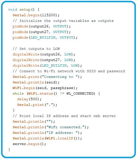 Create A Web Server With Esp32 The Engineering Projects Web Server