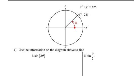 Solved 5 4 Use The Information On The Diagram Above To Find