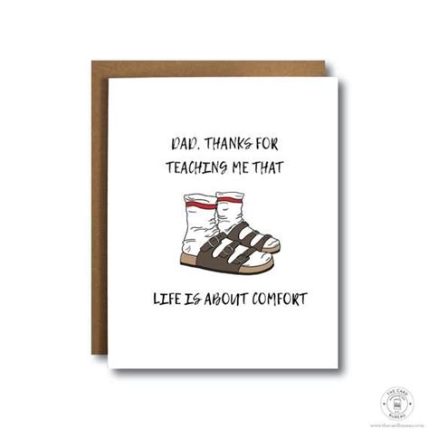 Funny Fathers Day Card Birkenstocks Card Sandals And Socks Etsy