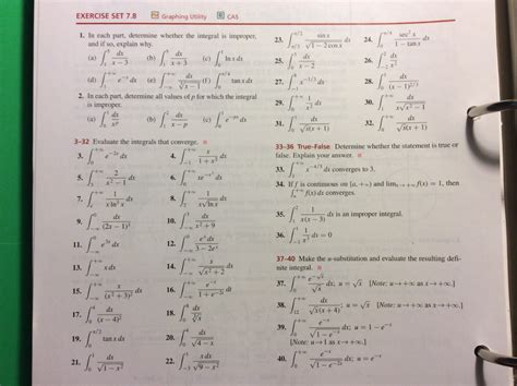 Solved In Each Part Determine Whether The Integral Is Chegg Com