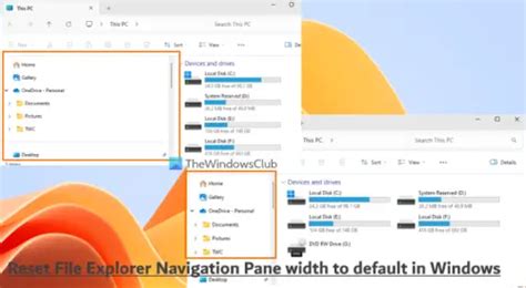 File Explorer Navigation Pane Missing In Windows 1110