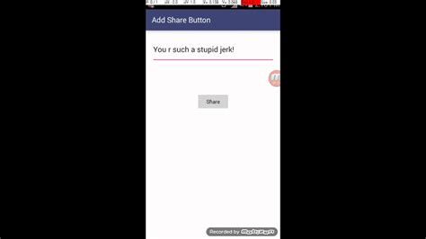 How To Add Share Button To Your Android App Tutorial For Android