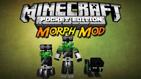 minecraft pe 0 10 x modscript morph mod español se otro mob youtube