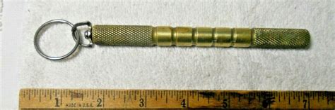 Vintage Monadnock Persuader Self Defense 5 5 Inch Baton Key Chain Brass