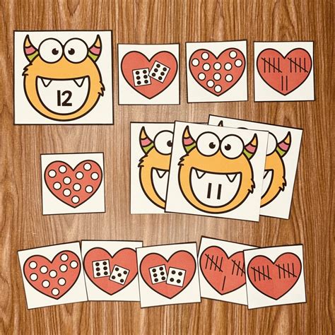 Love Monster Counting Center Simply Kinder Printable Membership