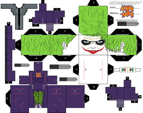 Batman Cubee Body Paper Toy Free Printable Papercraft Templates Porn
