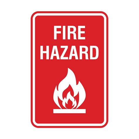 Portrait Round Fire Hazard Wall Or Door Sign Etsy In 2024 Hazard