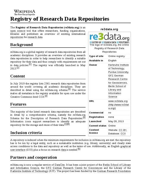 registry of research data repositories pdf information science