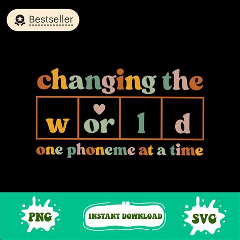 Changing The World One Phoneme At A Time Dyslexia Teacher Png Changing