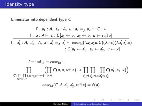 Eliminators Into Dependent Types Ppt