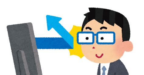 ブルーライトをカットする眼鏡のイラスト かわいいフリー素材集 いらすとや