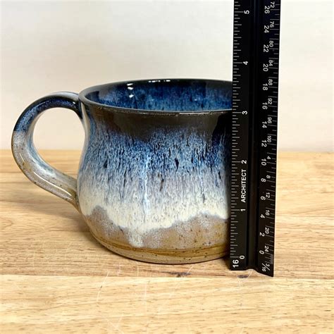 Handmade Pottery Soup Bowl In Seashore Green Glaze