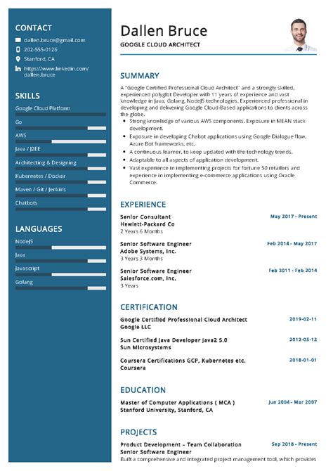 Google Cloud Architect Resume Example In 2025 ResumeKraft