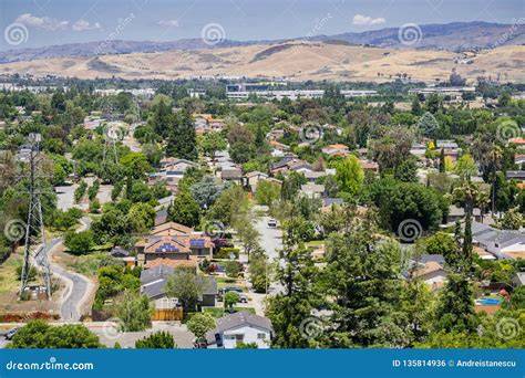 Residential Neighborhood In South San Jose View From Santa Teresa