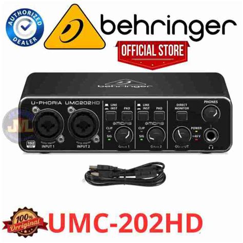 Jual Behringer Umc202hd Usb Audio Interface With Midas Mic Preamplifiers Behringer Umc 202hd