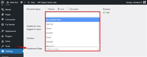 Adding A Favorite Button Meta Box Documentation