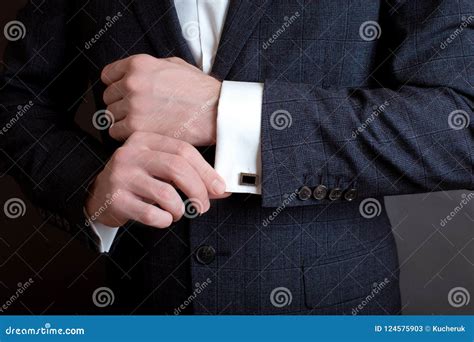 Man S Style Dressing Suit Shirt And Cuffs Stock Image Image Of Dressing Cuffs