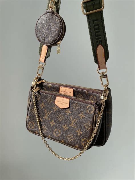Купить Сумка женская в стиле Луи Витон / Louis Vuitton 3 в 1 коричневая ...