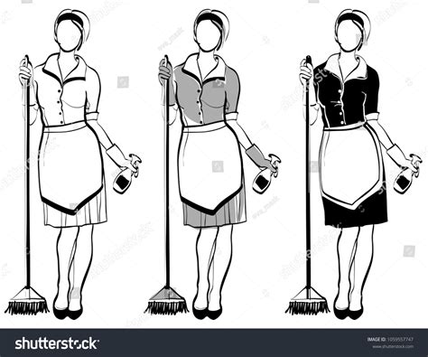 Cartoon Cleaning Lady Over 3370 Royalty Free Licensable Stock Vectors