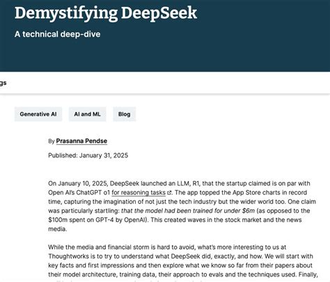 Luca Mezzalira On Linkedin Deepseek Genai Data Dataarchitecture