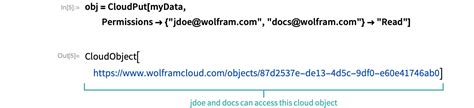 Set A Cloud Objects Permissions—wolfram Documentation