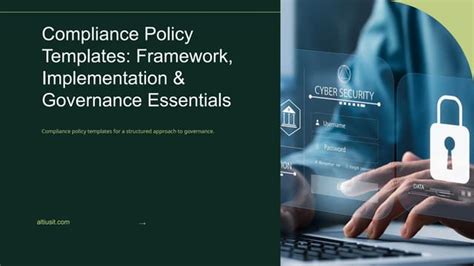 Compliance Policy Templates Framework Implementation And Governance