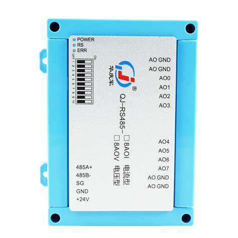 8 Channel 0 20mA Data Acquisition Modbus RTU Protocol Communication RS485 Analog Output Module
