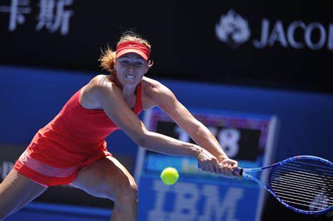 Maria Sharapova At 2nd Round Match Of Australian Open Hawtcelebs