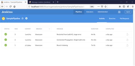 Blue Ocean Jenkins Plugin TestingDocs