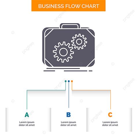 Business Flow Chart Vector Hd PNG Images Briefcase Case Production
