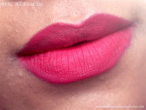 Mac All Fired Up Retro Matte Lipstick Review Swatches