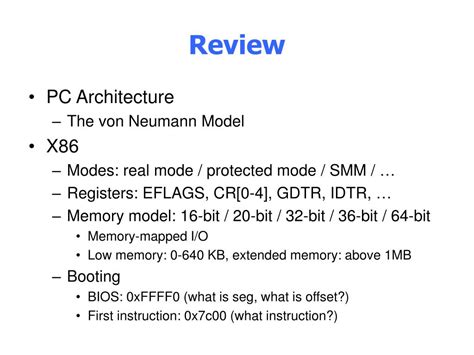 Ppt Xv6 Boot And Os Structure Powerpoint Presentation Free Download