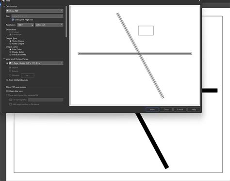 section hatch does not print with vector output visualarq mcneel