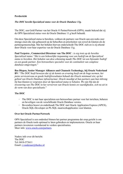 The Doc Oracle Database Specialization Nl Pdf