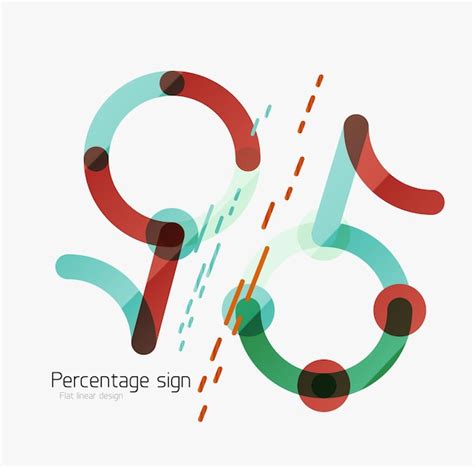 Fondo De Signo De Porcentaje Vector Premium