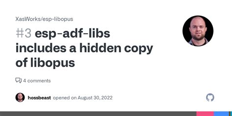 Esp Adf Libs Includes A Hidden Copy Of Libopus Issue 3 XasWorks